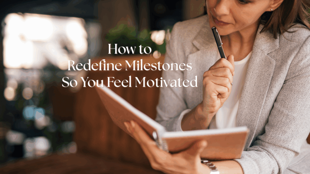 How to Redefine Milestones So You Feel Motivated - Coach Michele Peterson